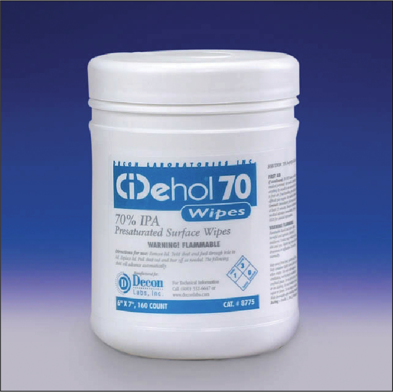 Pre-saturated Isopropyl Wipes - Decon Labs, Inc - MLM Magazine ...
